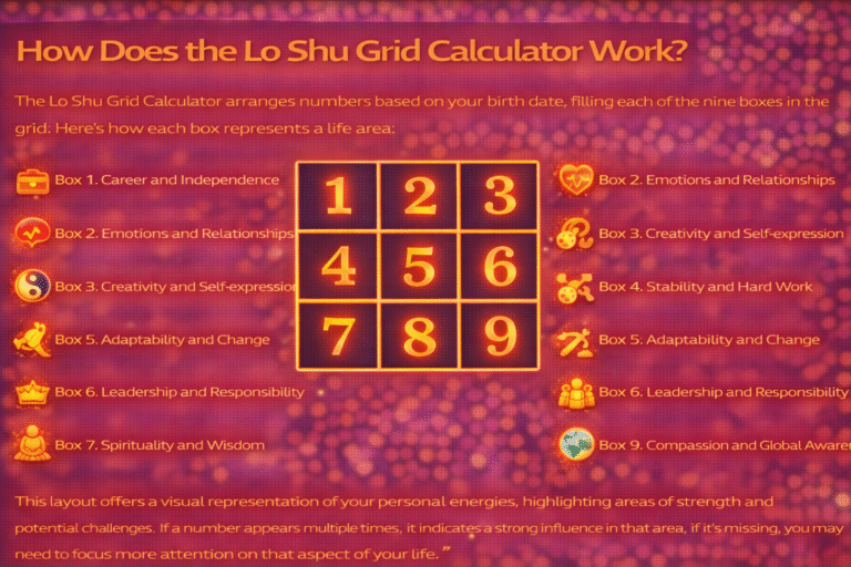Lo Shu Grid Calculator - Name Numerology Calculator